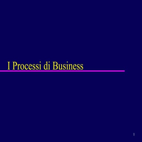 1 processi | PPT