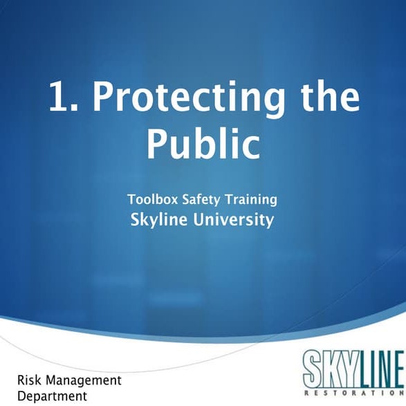 1. protecting the public (1) | KEY
