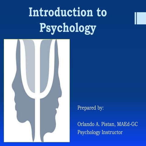 Introduction to Psychology | PPTX