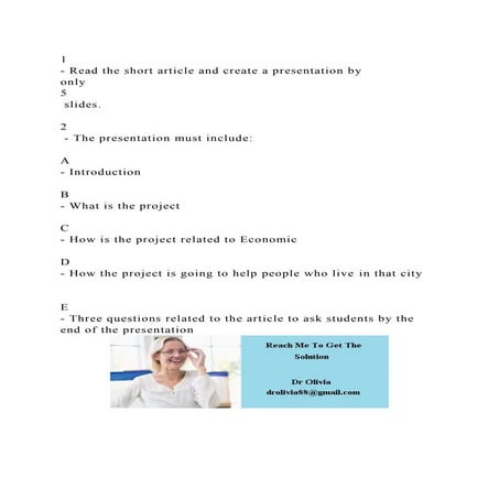 1- Read the short article and create a presentation by only 5.docx