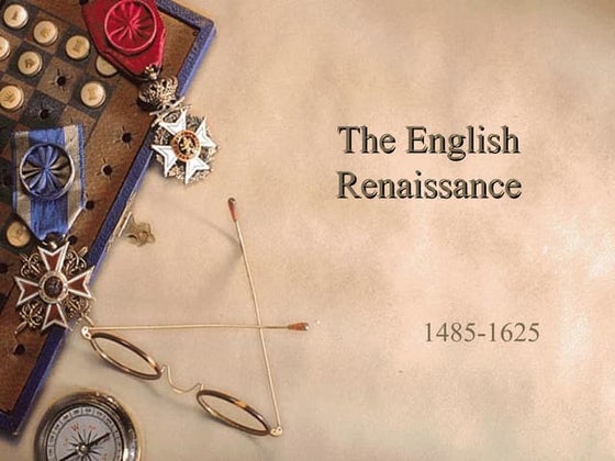 The English Renaissance | PPT