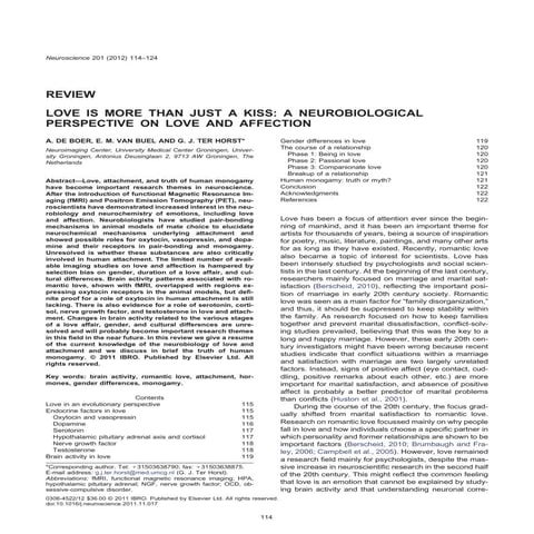 Biology of the brain in love | ODP