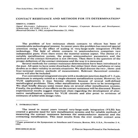 1 s2.0-0040609083905771-main contact resistance and methods for its ...