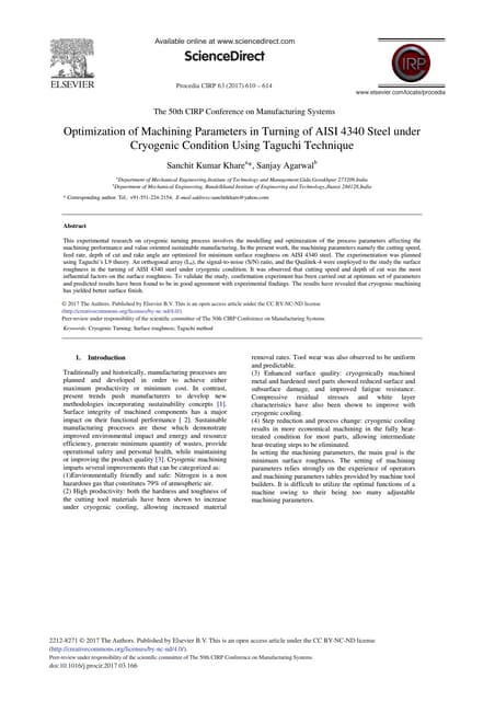 Defects Analysis And Optimization Of Process Parameters Using Taguchi Doe Technique For Sand