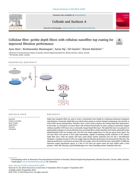 Nanocellulose Applications | PPTX | Chemistry | Science