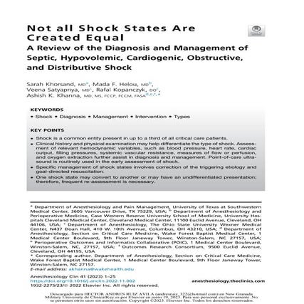 NO TODOS LOS ESTADOS DE SHOCK SON IGUALES | PDF