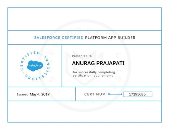 Certified Salesforce Platform App Builder | PPT