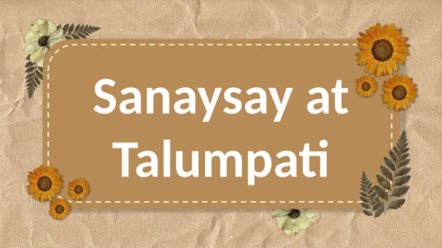 Worksheet 3 Sanaysay | PDF