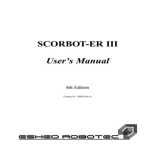 1 scorbot-er-iii_user_manual | PDF