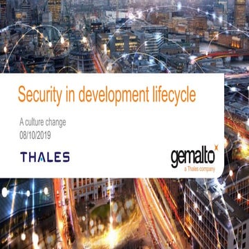 security in development lifecycle | PDF