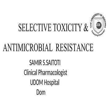 1. Selective toxicity and parasite resistances.pptx