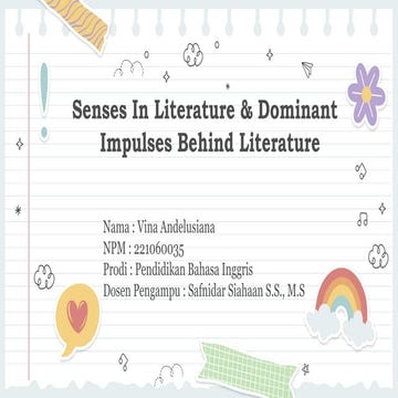 1-Sense In Literature _ Dominant Impulses Behind Literature.pptx