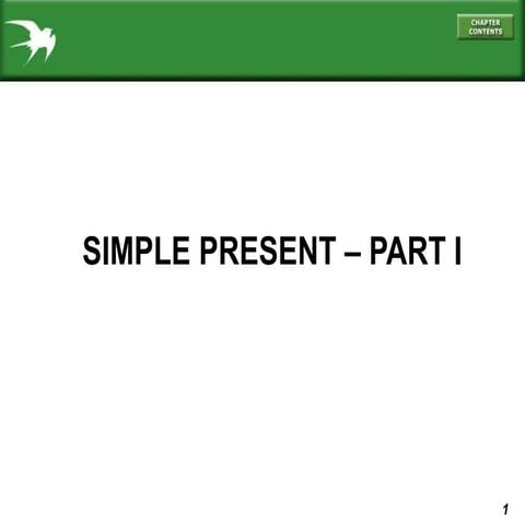 ESL 0823E Week 1 simple present - part 1 | PPTX