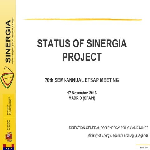 SINERGIA: Analytical framework for the definition of medium and long ...