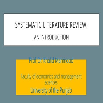 PRISMA flow diagram in systematic literature review | PPTX