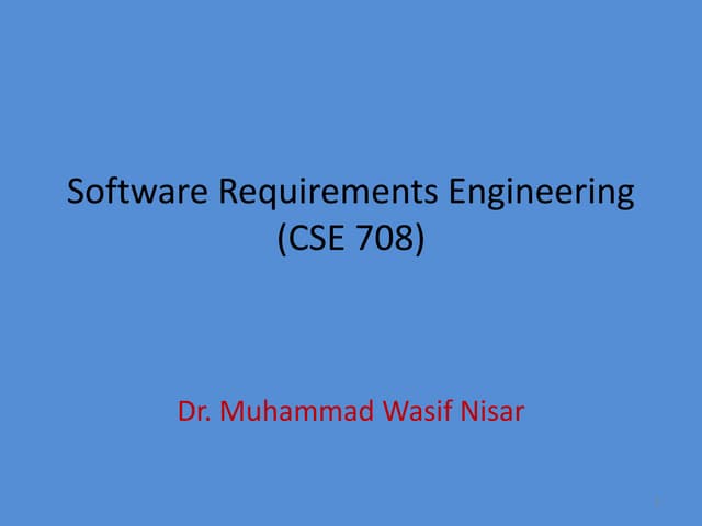 Software Engineering requirements | PPTX
