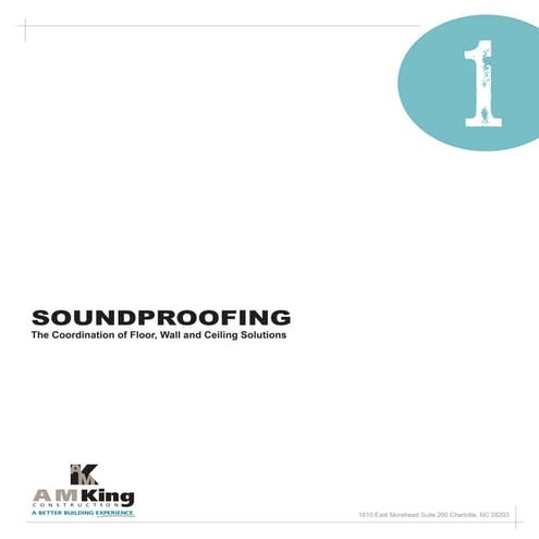 Sound Proofing; The Coordination of Floor, Wall and Ceiling Solutions | PDF