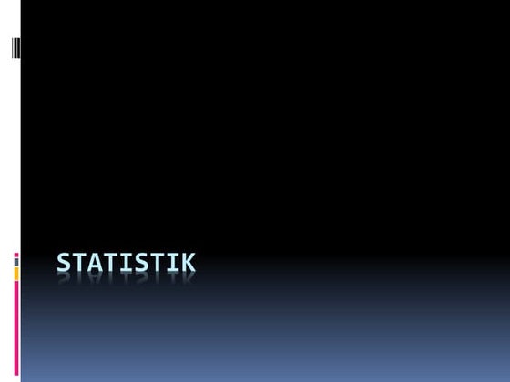 1. Statistik Deskriptif untuk penelitian | PPT
