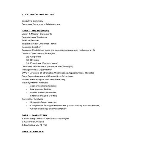 1. Strategic Plan Outline | DOC