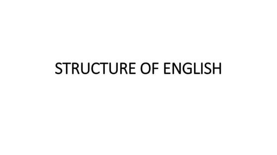 All larger structures are merely simply combination of 4 basic types of ...