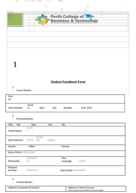 Certification, authentication and verification (cav) application form ...
