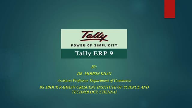 Tally Prime Educational mode Tutorial | PDF