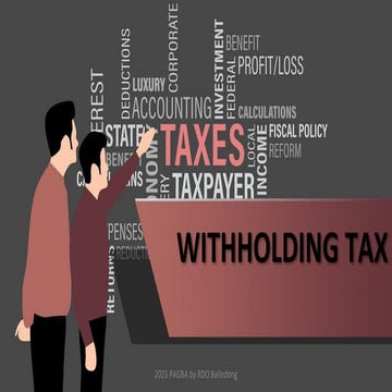 The tax updates on the withhoolding portion o | PDF