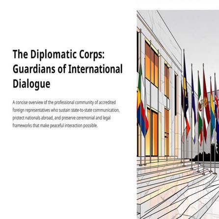 The Diplomatic Corps: Guardians of International Dialogue and Protocol ...