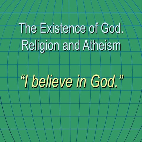 1. The Existenceof Godnv09 | PPT