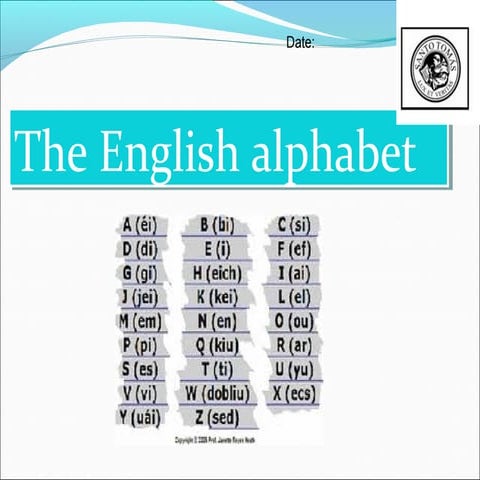 The english alphabet | PPTX