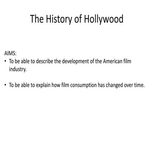 1. the history_of_hollywood (1) | PPTX