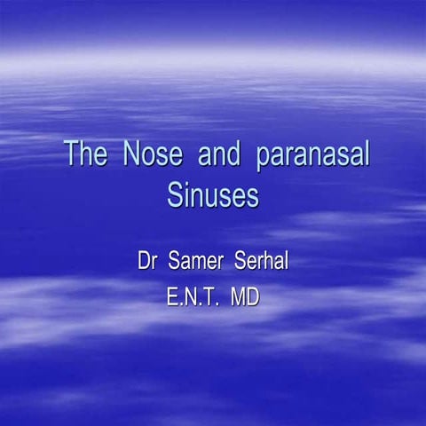 The Nose and Paranasal Sinuses | PPT
