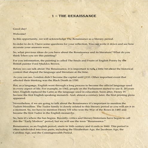 1 - The Renaissance | PDF | Christianity | Religion & Spirituality