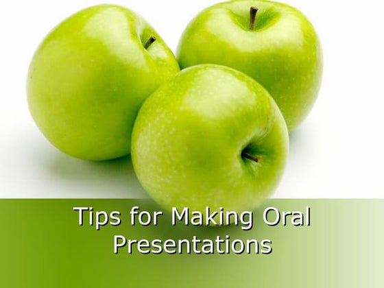 Effective Oral Presentation | PPT