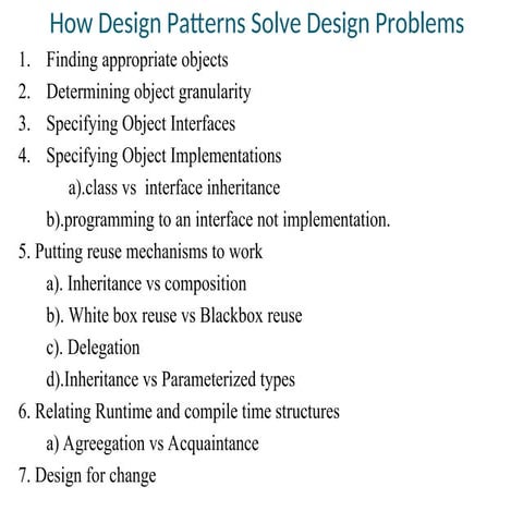 1-unit .How Design Patterns Solve Design Problems | PPT