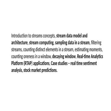 Data Streaming and Stream management system | PDF
