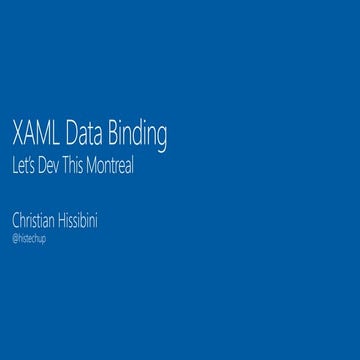 Xaml Data Binding In Uwp Ppt