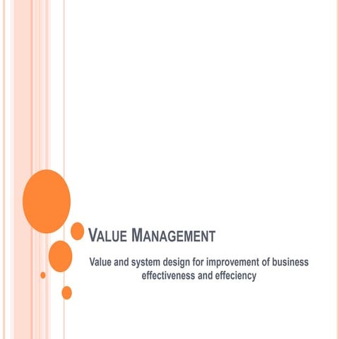 Value management at Value Hub | PPTX