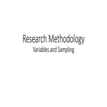 1- Variables Sampling7687989898909909099 | PPT