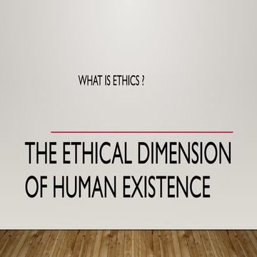 1-What is Ethics and Morality Powerpoint | PPT