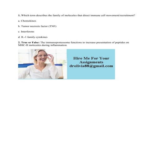1- Which term describes the family of molecules that direct immune cel.pdf