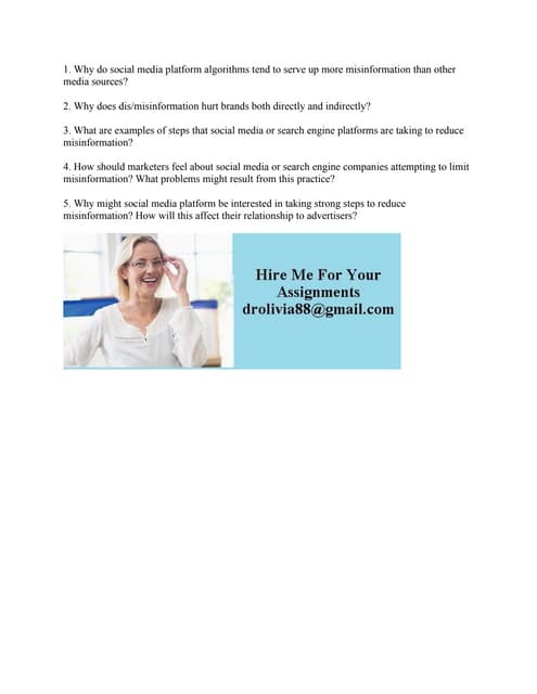 1 Why Do Social Media Platform Algorithms Tend To Serve Up More Misinpdf
