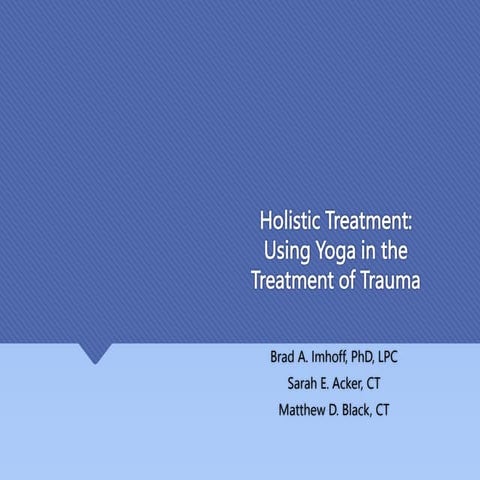 Unlocking the Power of Trauma Informed Therapy | PPTX