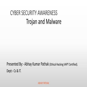 Trojan And Virus Trojan Horse Virus How To Make And Defend The Virus Pptx