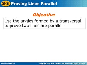 Proving Lines Parallel | PPT