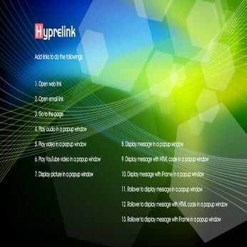 Add Hyperlinks | PPT