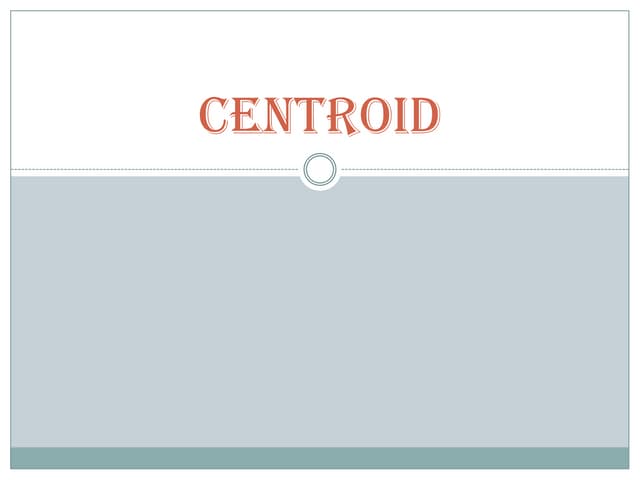Centroid & moi table | DOCX
