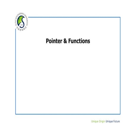 10 Pointer And Function Ppt 6608
