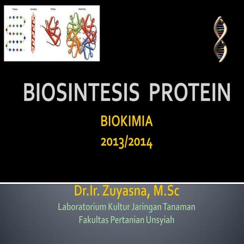 Biosintesis protein | PDF