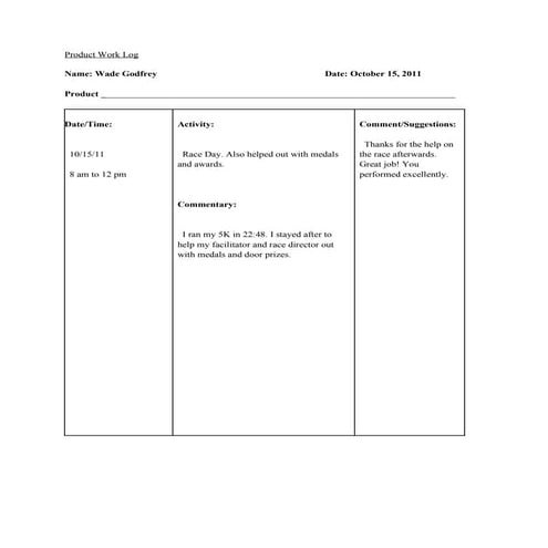 10 15-11 product worklog | DOC
